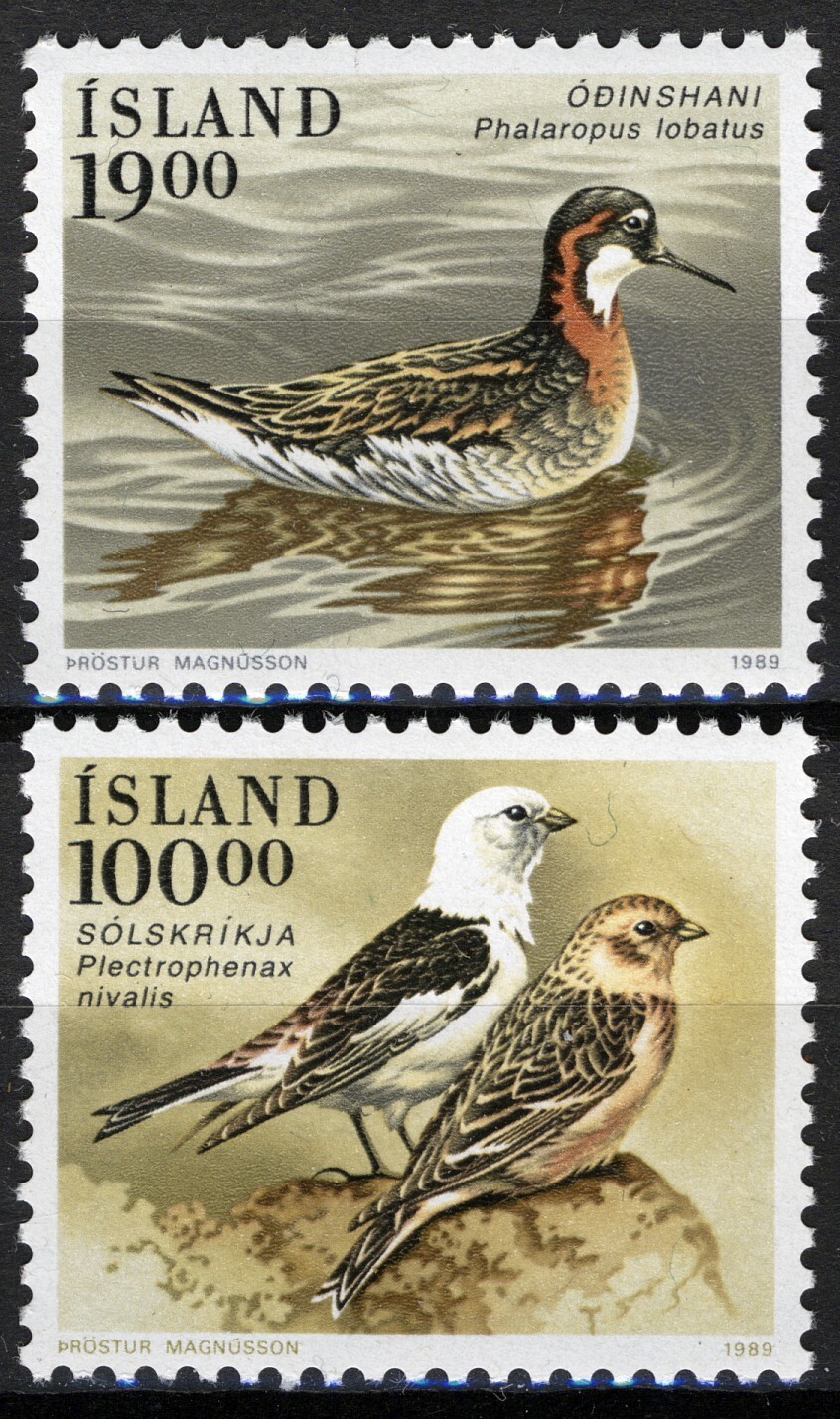Iceland 1989, Birds IV set MNH, Mi 697-98 | eBay