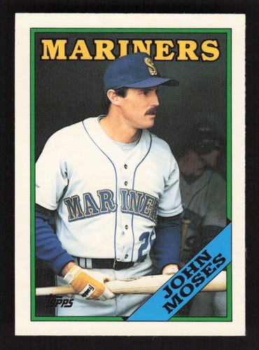 1988 Topps Tiffany Set-Break #712 John Moses Seattle Mariners | eBay