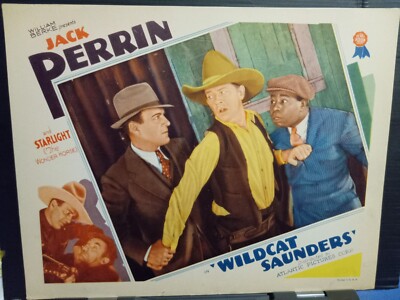 Lobby Card 1936 WILDCAT SAUNDERS Jack Perrin Fred Snowflake Toones | eBay