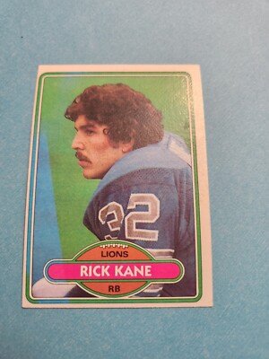 RICK KANE 1980 TOPPS #324 LIONS RB | eBay