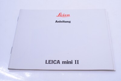 LEICA, LEITZ MINI II CAMERA ORIGINAL INSTRUCTIONS MANUAL GERMAN 133-2 ...