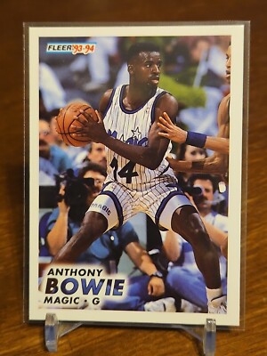 1993-94 Fleer Orlando Magic Basketball Card #148 Anthony Bowie | eBay