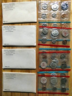 1965 SMS U.S. Mint Set + 1968 1969 & 1970 Mint Sets OGP incl. 40% ...