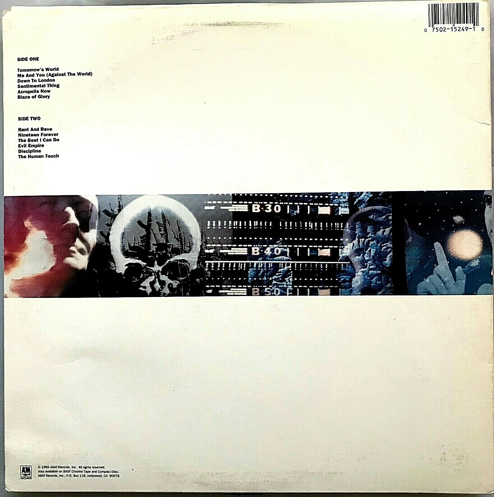 JOE JACKSON "Blaze Of Glory" Vinyl LP - Original 1989 A&M SP-5249 ...