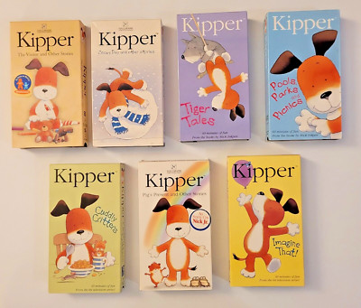 7x KIPPER The Dog VHS Tapes Lot - Children's Cartoon Show Friendship ...