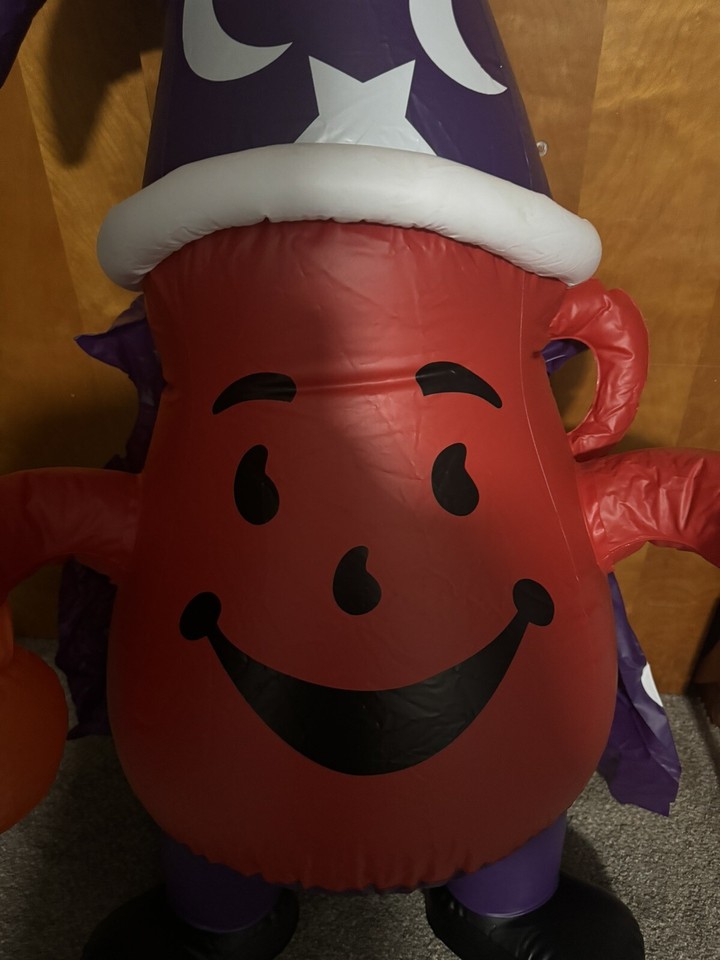 Kool-Aid Man Halloween Wizard Standing Inflatable Display 2005 Prop | eBay
