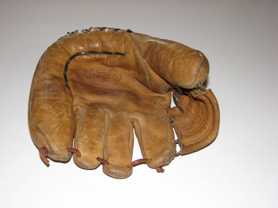 Vintage Antique Bob Feller JC Higgins 1688 Leather Baseball Glove 10 ...