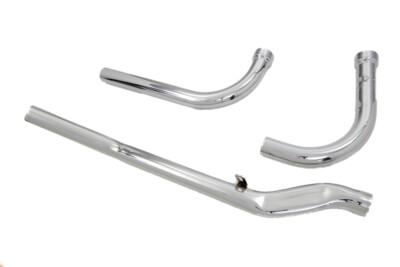 Paughco Chrome Up Sweep Drag Exhaust Header Pipes Harley Generator ...