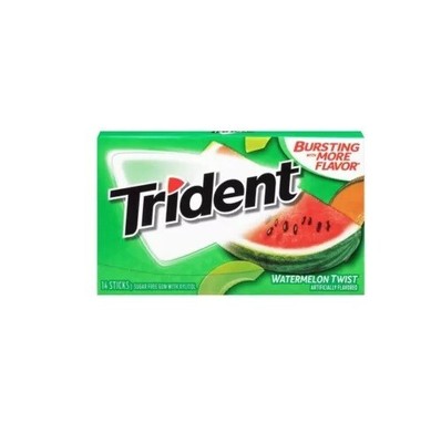 918933 1 X TRIDENT SUGAR FREE WATERMELON TWIST FLAVOUR GUM 14 PIECES ...