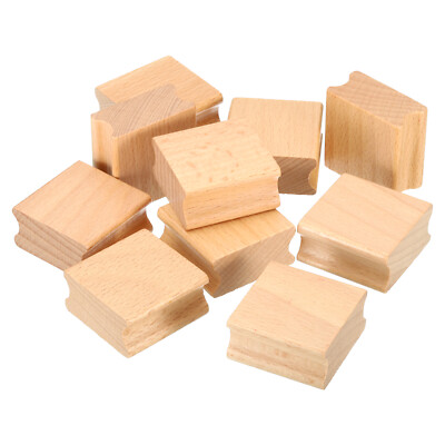 40x40mm Blank Wood Rubber Stamp Mounts, 10pcs Wooden Rubber Stamp ...