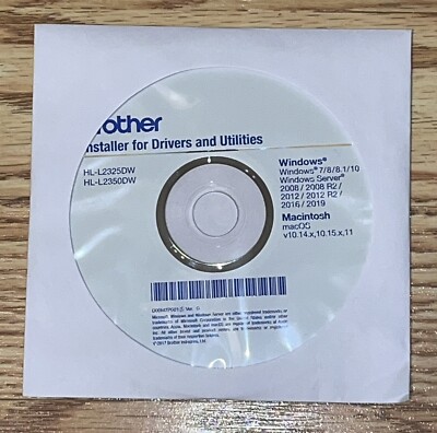 Brother Printer Installer Disc Drivers HL-L2325DW, HL-L2350DW (Brand ...