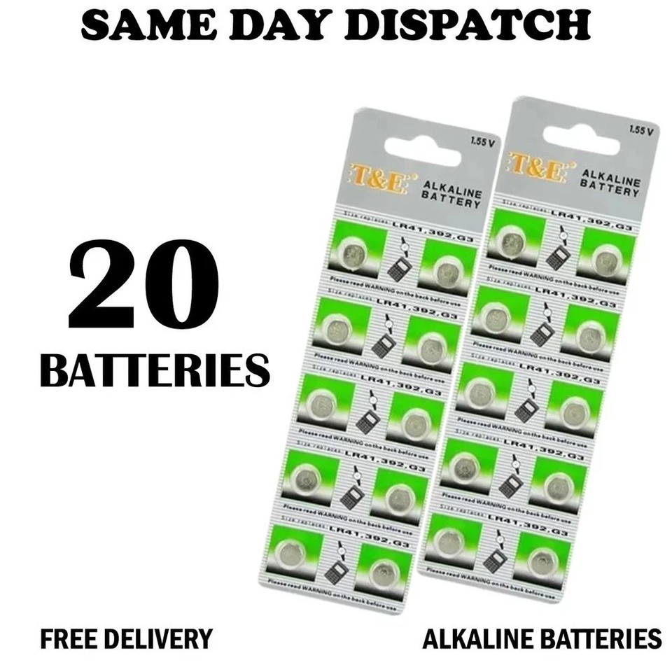 LR44 Batteries LR41 LR1130 LR43 LR936 LR754 Alkaline 1.5v Cell Button ...