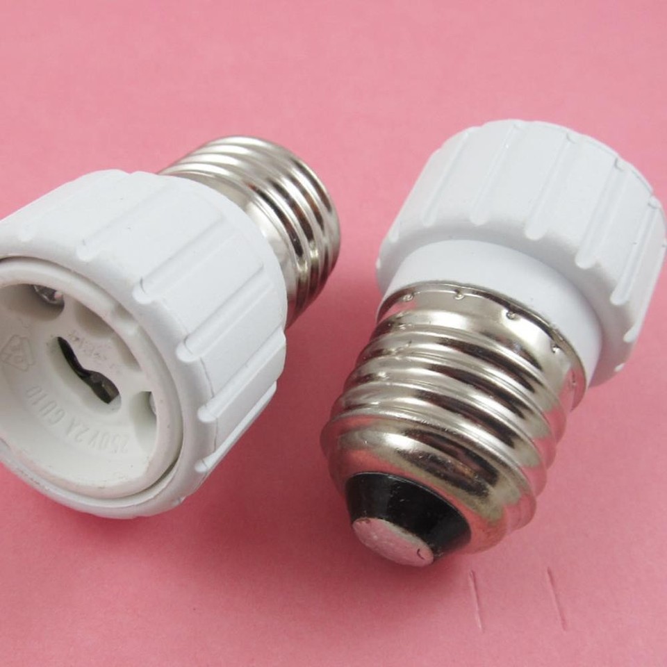 10x E27 to GU10 Socket LED Halogen CFL Light Bulb Lamp Adapter Converter Holder | eBay