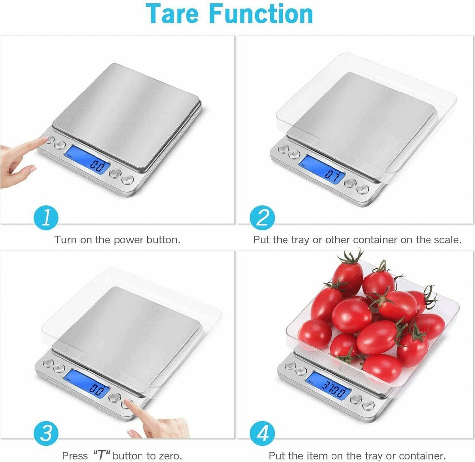 Digital Scale 2000g x 0.1g Jewelry Gold Silver Coin Gram Pocket Size ...