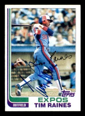 1982 Topps Baseball #70 Tim Raines Signed Autograph (No COA) | eBay