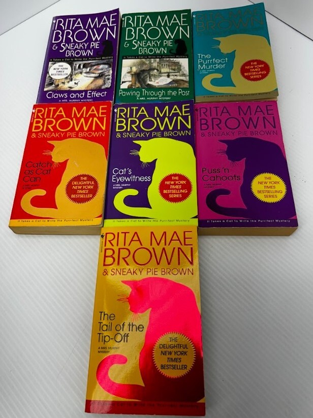 LOT OF 7 Mystery Books by Rita Mae Brown & Sneaky Pie Brown Paperback ...