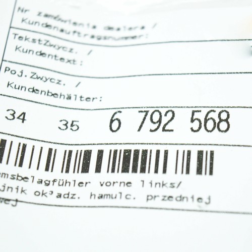 NEW BMW X5 F15 FRONT BRAKE PAD WEAR SENSOR 34356792568 6792568 OEM | eBay