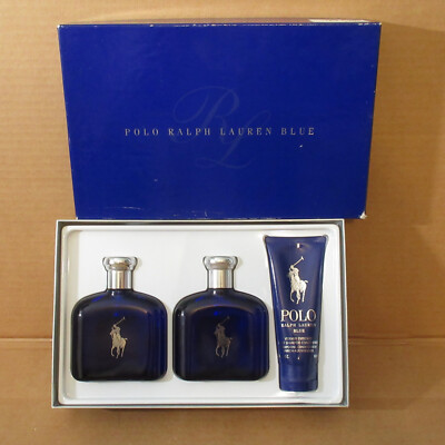 NOS Sealed Box ORIGINAL Polo Ralph Lauren Blue 4.2oz EDT & After Shave ...