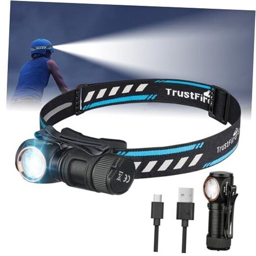MT15 Headlamp, 1000 Lumen Headlamp Rechargeable IPX8 Waterproof Head ...