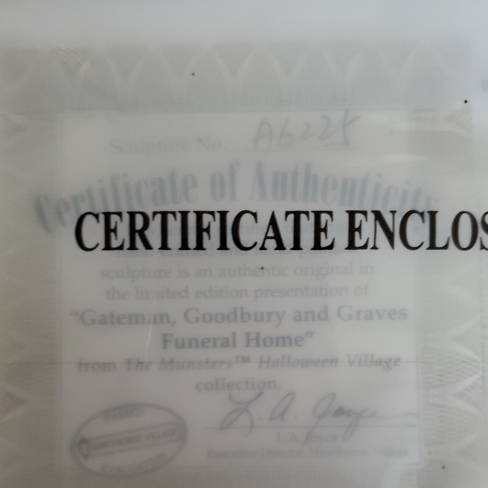 Hawthorne Village The Munsters Gateman, Goodbury Graves Funeral Home ...