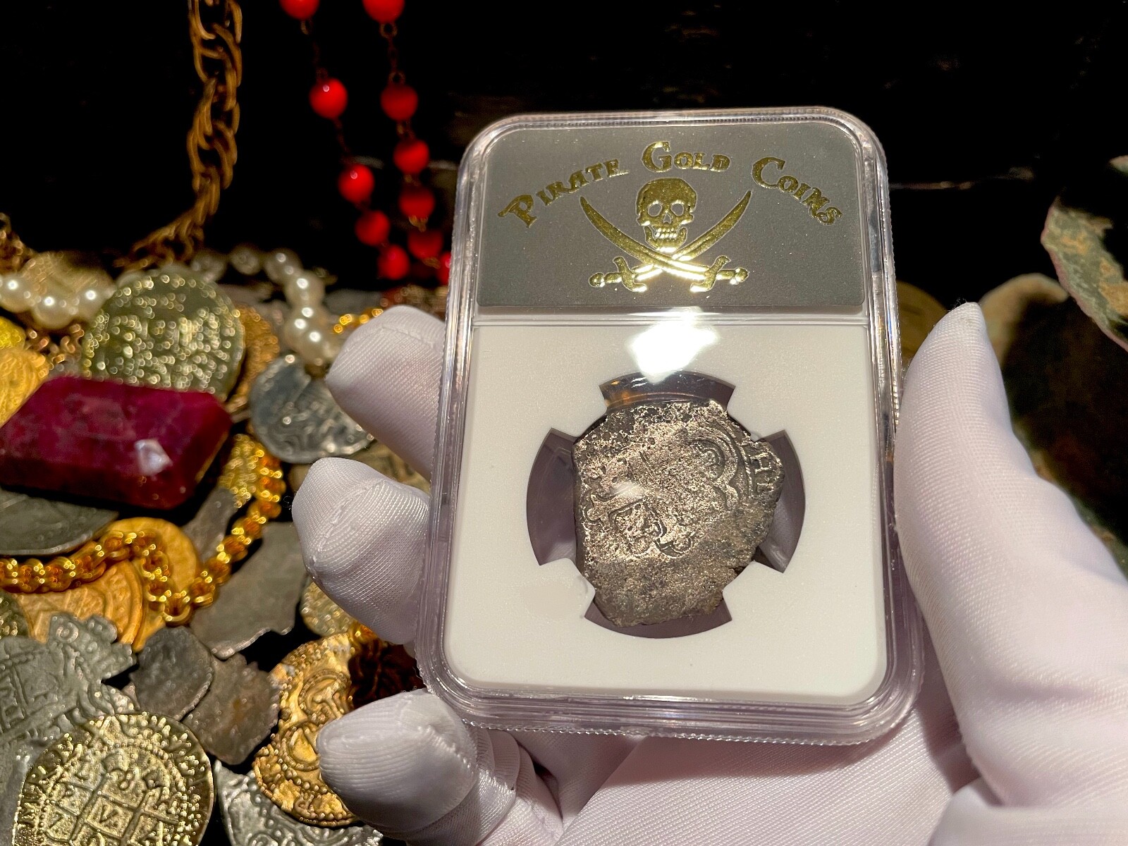 1715 FLEET SHIPWRECK FULL DATE 1714 MEXICO "UNIQUE!" NGC VF PIRATE ...