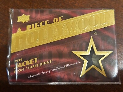 Three 3 Kings card used worn relic Jacket 1999 George Clooney Costume ...