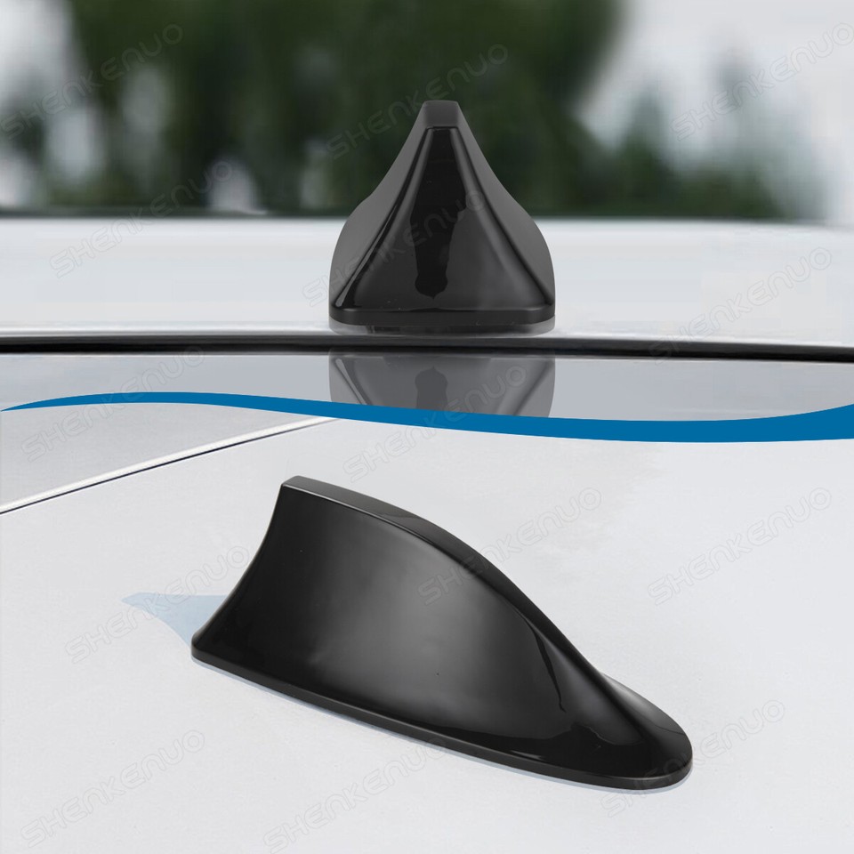 Black Universal Car Roof radio AM/FM Signal Shark Fin Style Aerial ...