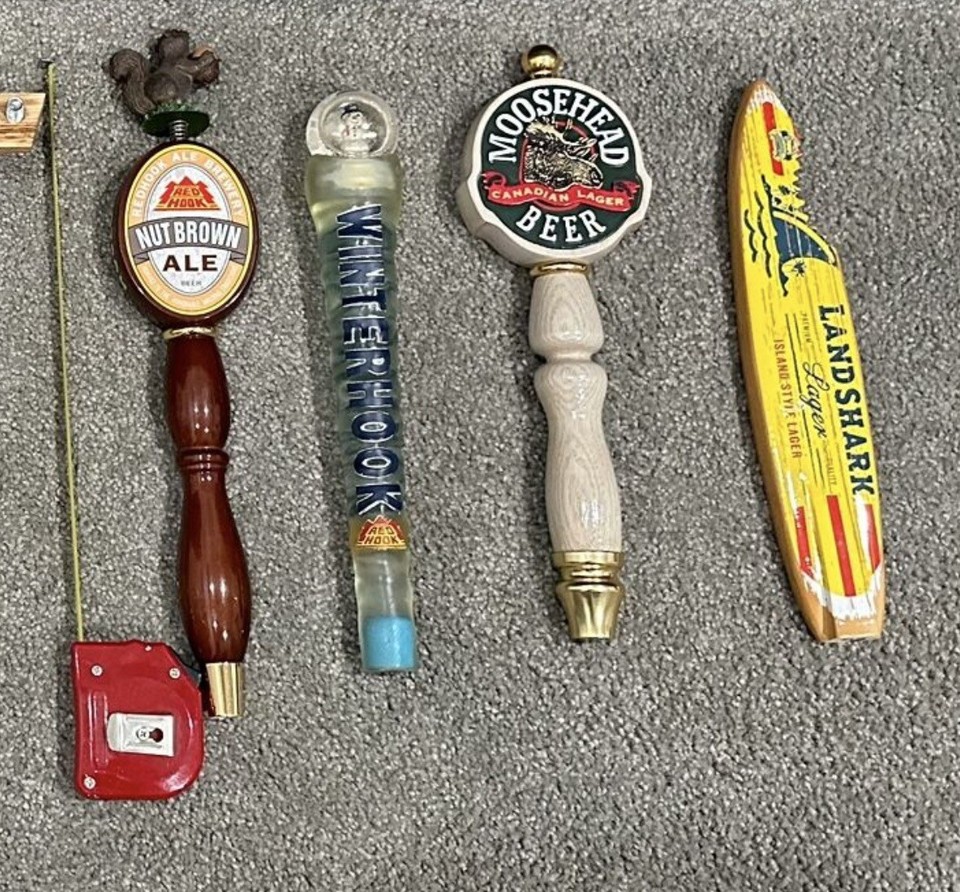 Lot Of Beer Tap Handles:Land Shark, Red Hook, Moosehead, Winter Hook ...