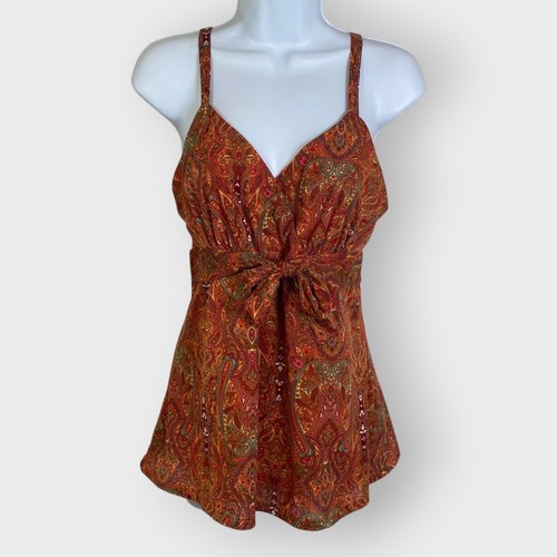Vtg Y2K INC Babydoll Cami | Paisley Mesh | USA | Festival Hippie Whimsy Forest | eBay