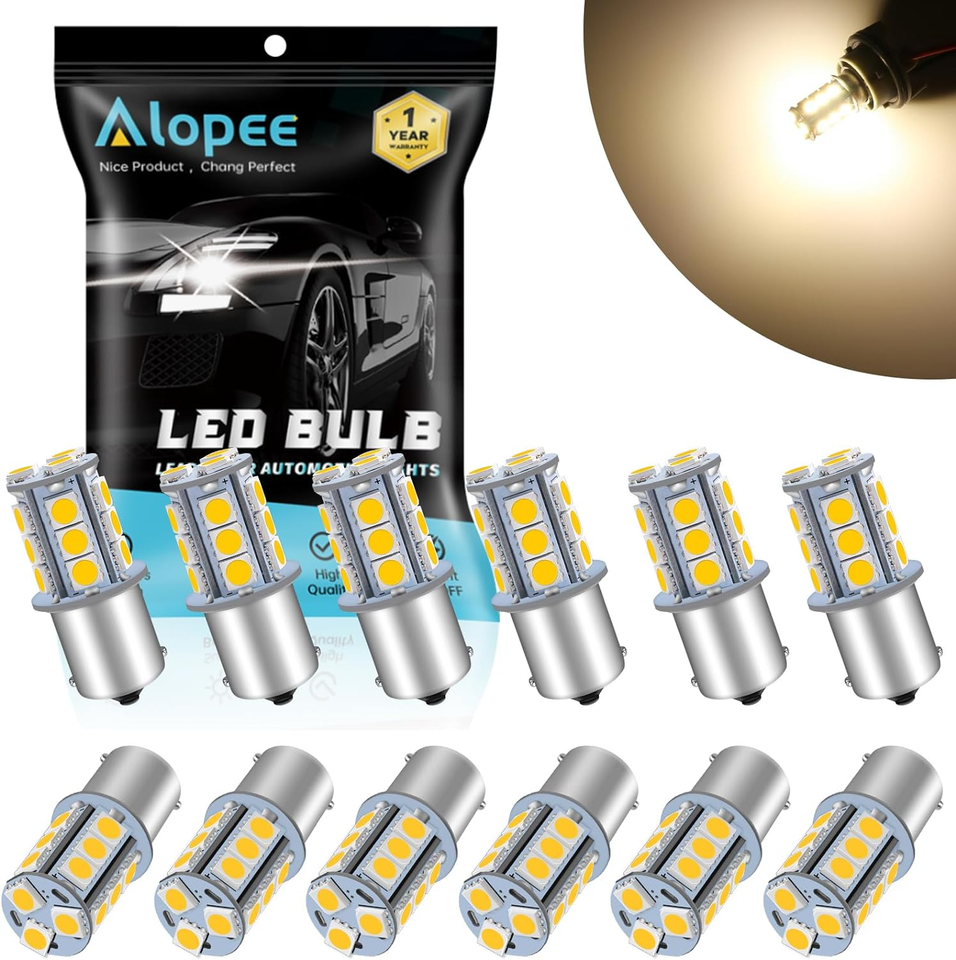 1141 LED Bulb RV Light Bulbs Interior 12V Warm White 1156 Bulb ...