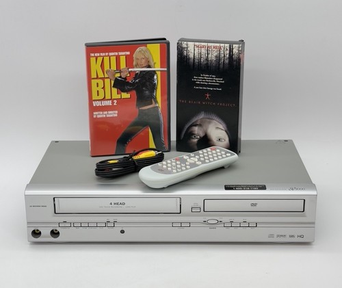 Funai SV2000 WV805 VCR VHS Recorder DVD Player w/Remote Cables Movies ...