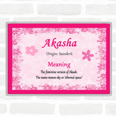 Akasha Name Meaning Jumbo Fridge Magnet Pink | eBay UK