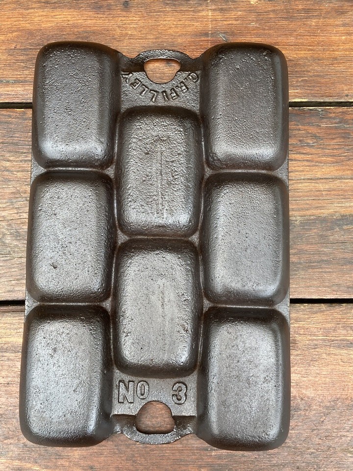 G. F. Filley #3 Cast Iron Gem Pan | eBay