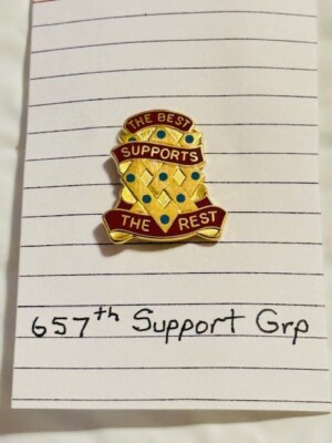 US Military pin DUI - 657th Support Group | eBay