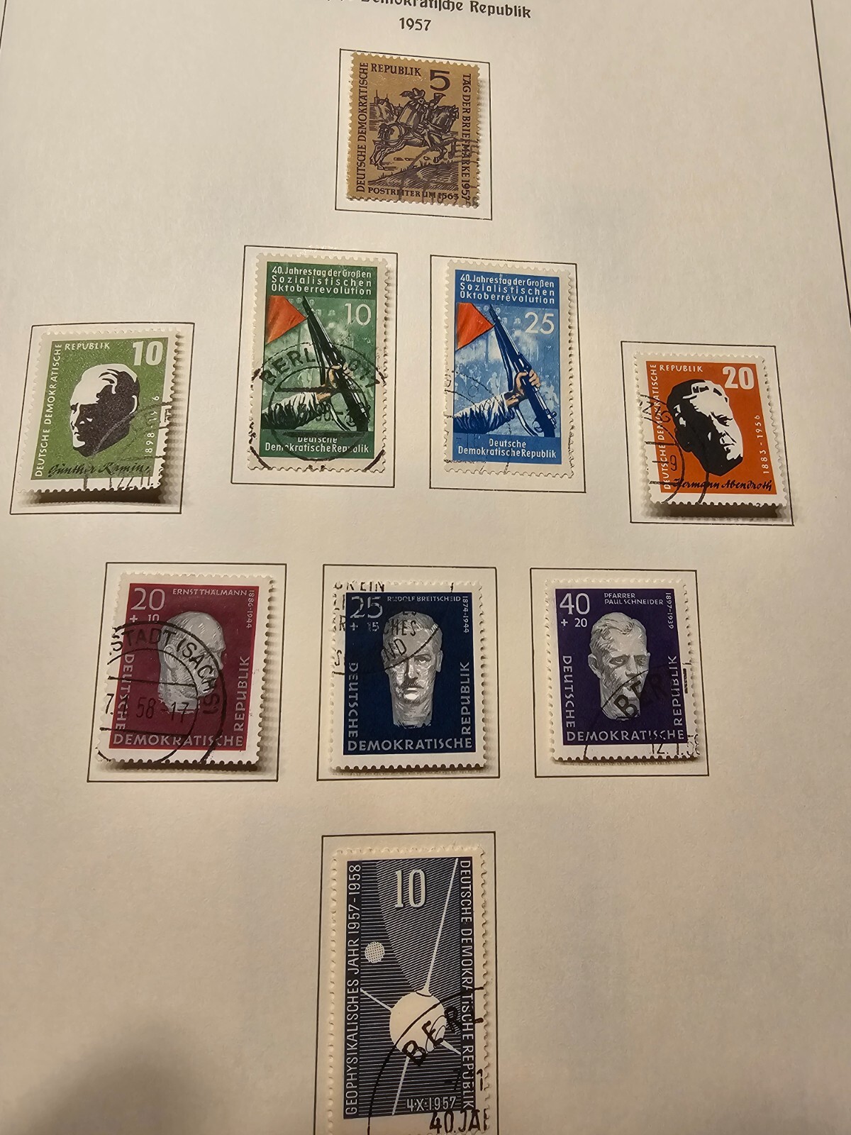 DDR kleine Auswahl aus 1957(3) gestempelt (C13) | eBay.de