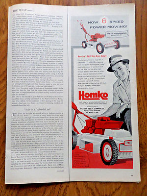 1959 Homko 6 Speed Power Lawnmower Ad | eBay