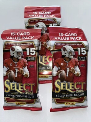 2021 Panini NFL Select 15 Card Hanger Pack (Lot Of 3) (Die Cut Prizm ...