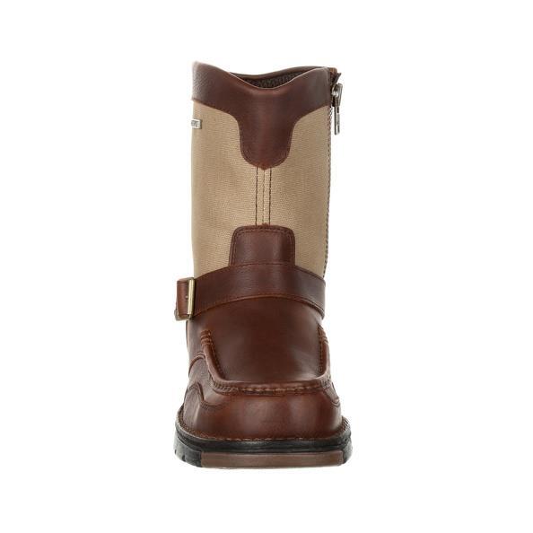 GEORGIA ATHENS WATERPROOF 8" SIDE-ZIP MOC TOE MEN'S BOOTS GB00245 8-14 ...