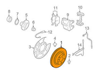 NEW BMW 3 E90 REAR SIDE BRAKE DISC 34216855007 6855007 3.0 PETROL OEM ...