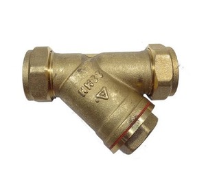 22mm Compression Brass In-Line Y Strainer / Filter | eBay