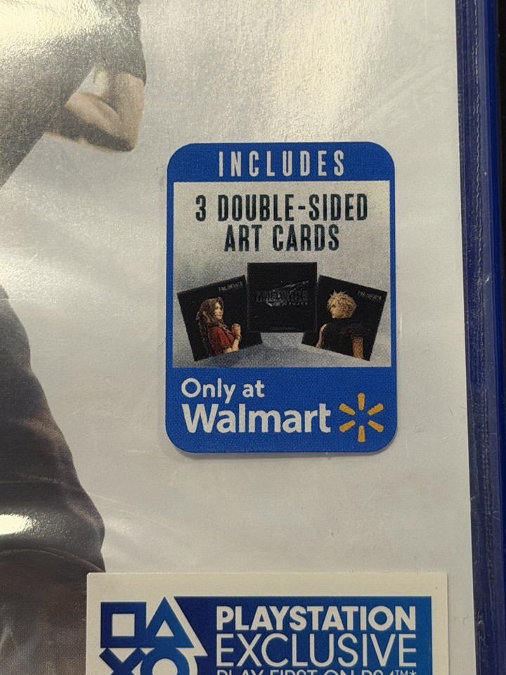 Final Fantasy VII Remake With Exclusive Art Cards PS4 BRAND NEW ...