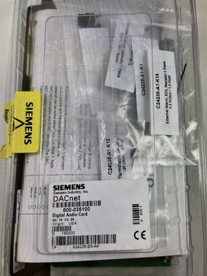 SIEMENS DAC-NET FIRE ALARM DIGITAL AUDIO CARD MODULE 500-035100 *New ...