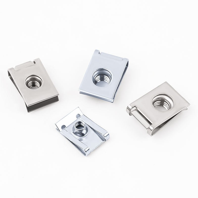 10Pcs M6 U-Style Clip-On Nut U-Type Fasteners Stainless Steel, Silver ...