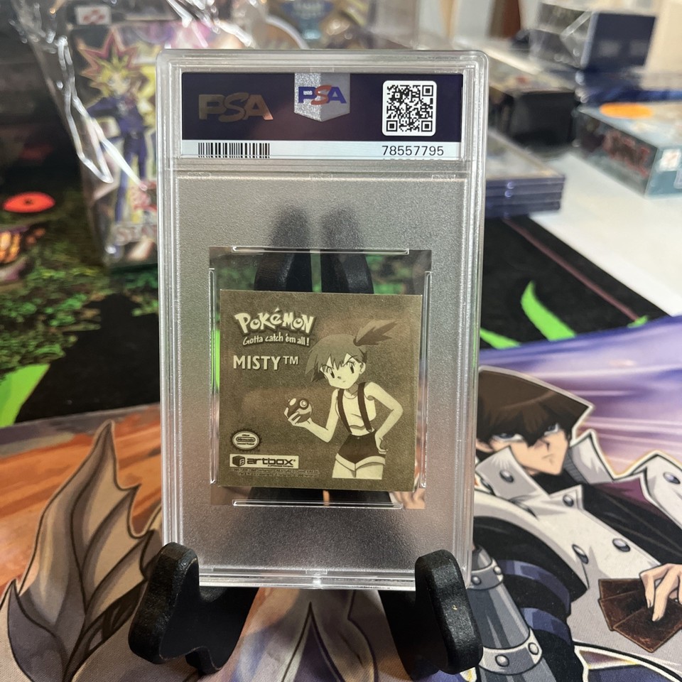 1999 Pokémon Artbox Stickers Series 1 Rare Gold Sticker Misty #G01 PSA ...