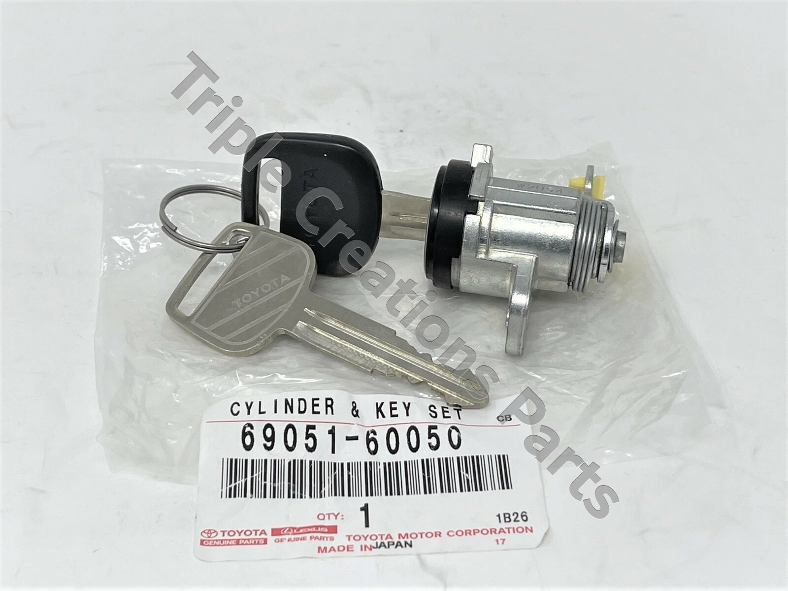 Toyota Genuine 69051-60050 Cylinder & Key Set Door Lock RH 6905160050 ...