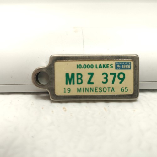 RARE VTG Disabled Veterans Mini License Plate Key Chain Ring MINNESOTA ...