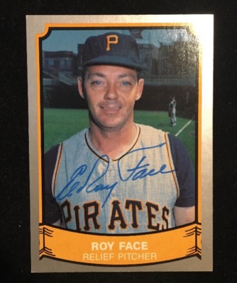 ROY FACE 1989 PACIFIC AUTOGRAPHED SIGNED AUTO BASEBALL CARD 178 | eBay