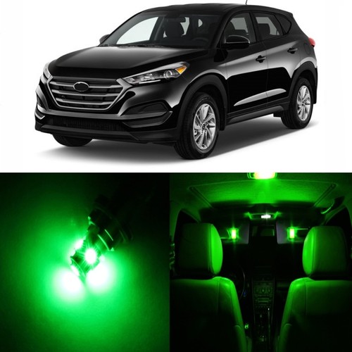 12 x Green Interior LED Lights Package For 2010 - 2016 Hyundai Tucson ...