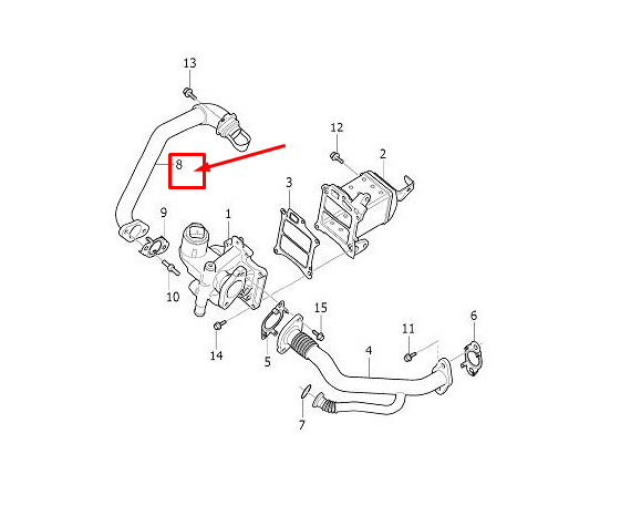VOLVO XC60 MK2 EGR Tube Pipe 32213481 NEW GENUINE | eBay UK