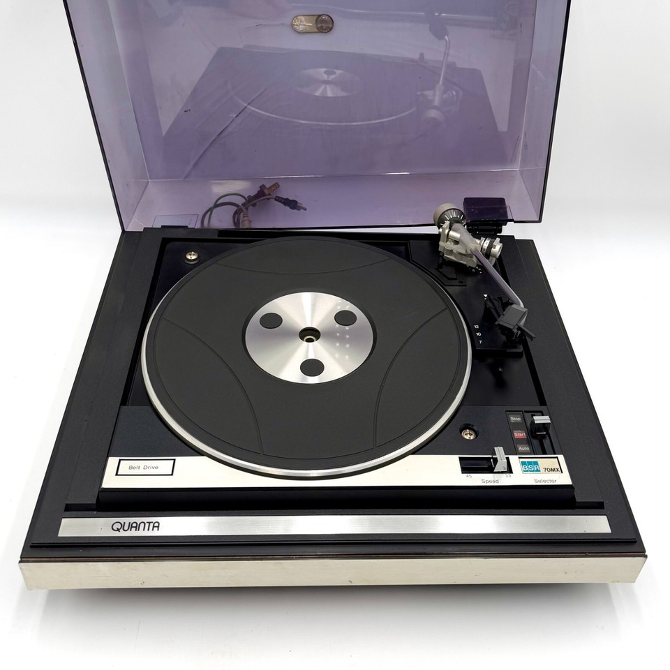 BSR Quanta Turntable Rare Model 70MX Vintage - As Is - Read Desc | eBay